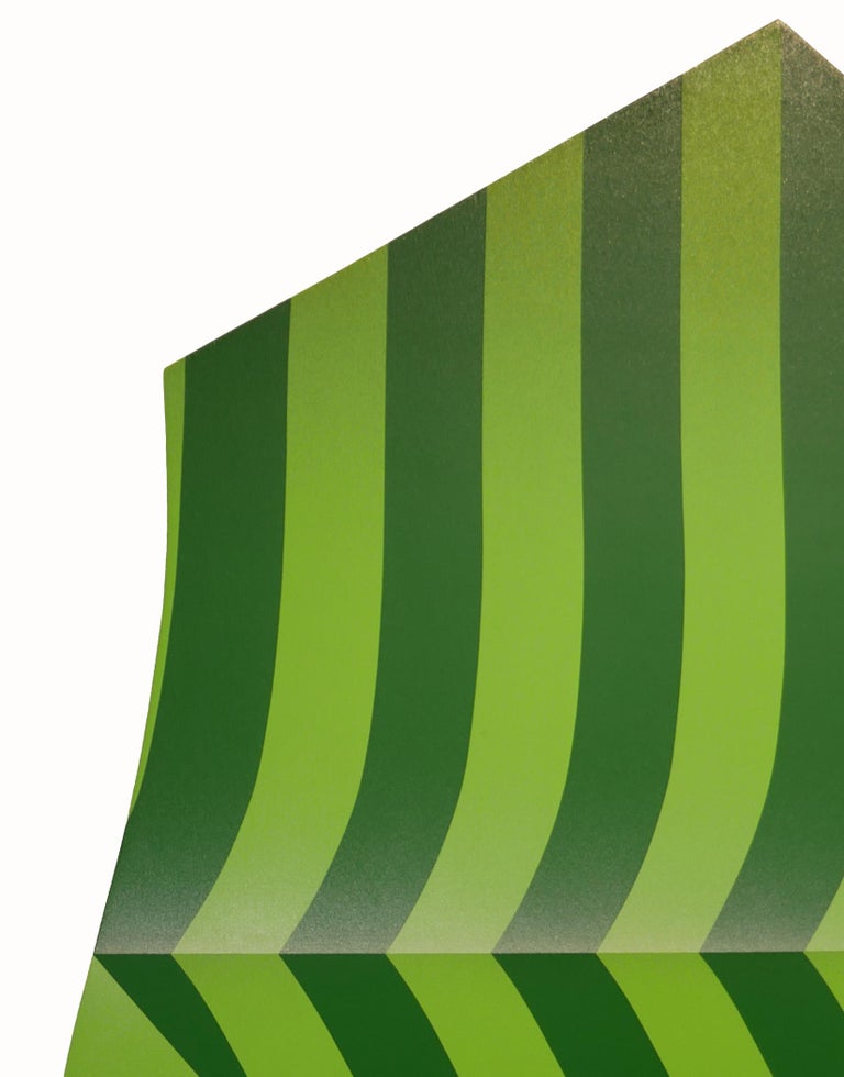 DUAL - "Moses in the Cradle" Contemporary Green Tropical Jungle Foliage ...