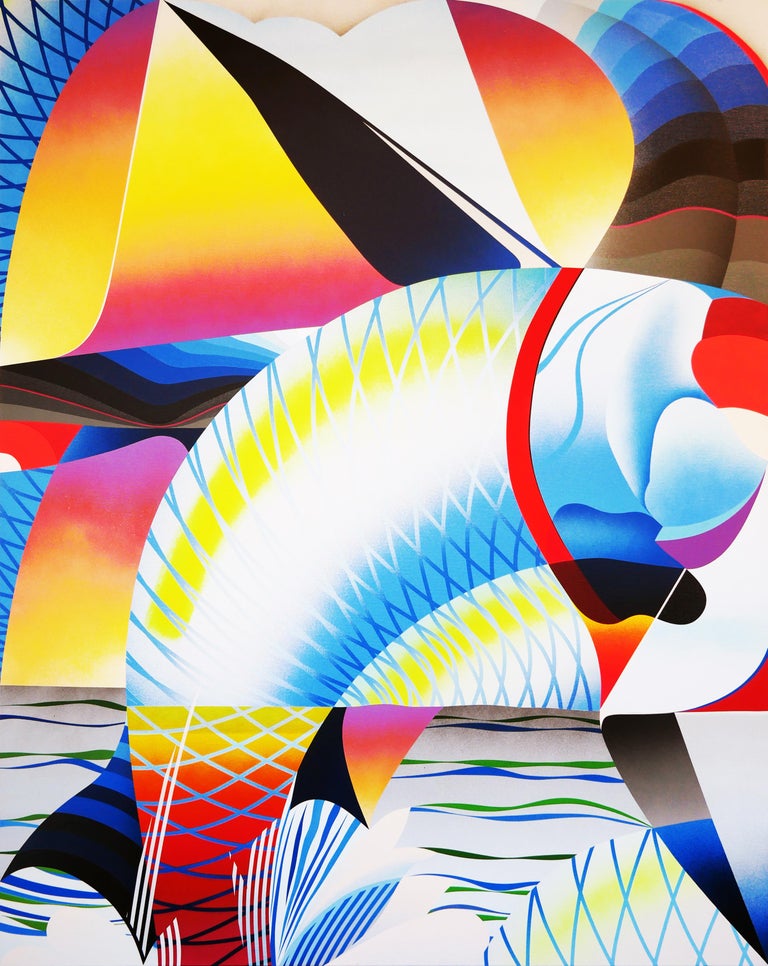 DUAL - "The One That Got Away" Contemporary Colourful Nautical Abstract ...