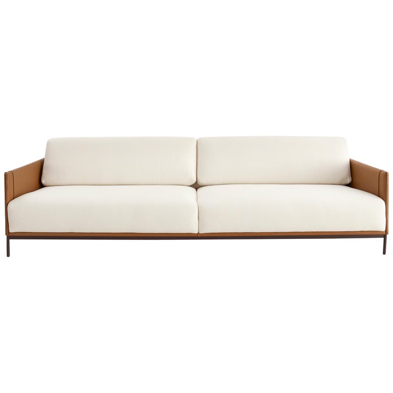 Dual Color Caramel and Offwhite, in Stock, Ginger Sofa at 1stDibs ...