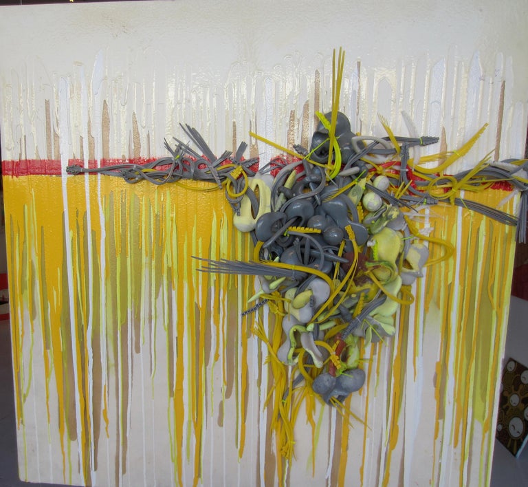 Duane Paul - "Conflicted"- Mixed Media on Canvas Abstract Art For Sale ...
