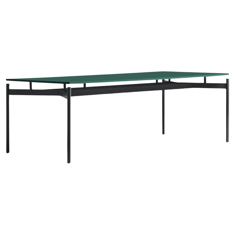 Dub Rectangular Mint-Green and Black Table For Sale at 1stDibs