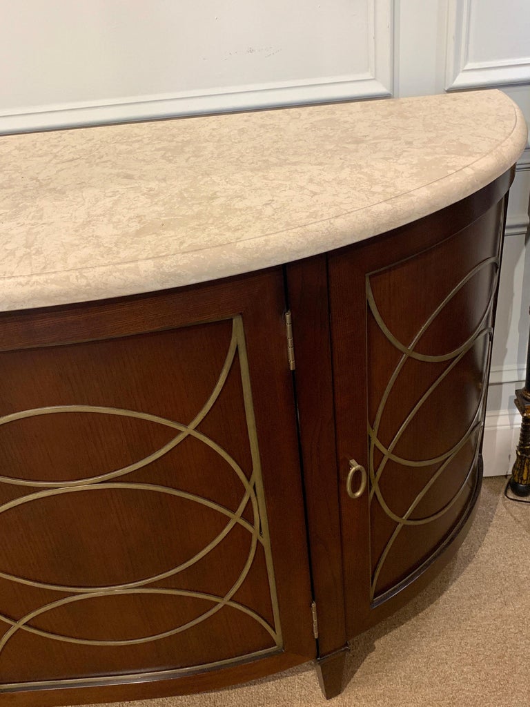 Duchamp Demilune Sideboard with Satillia Marble Top, by Hickory Chair ...