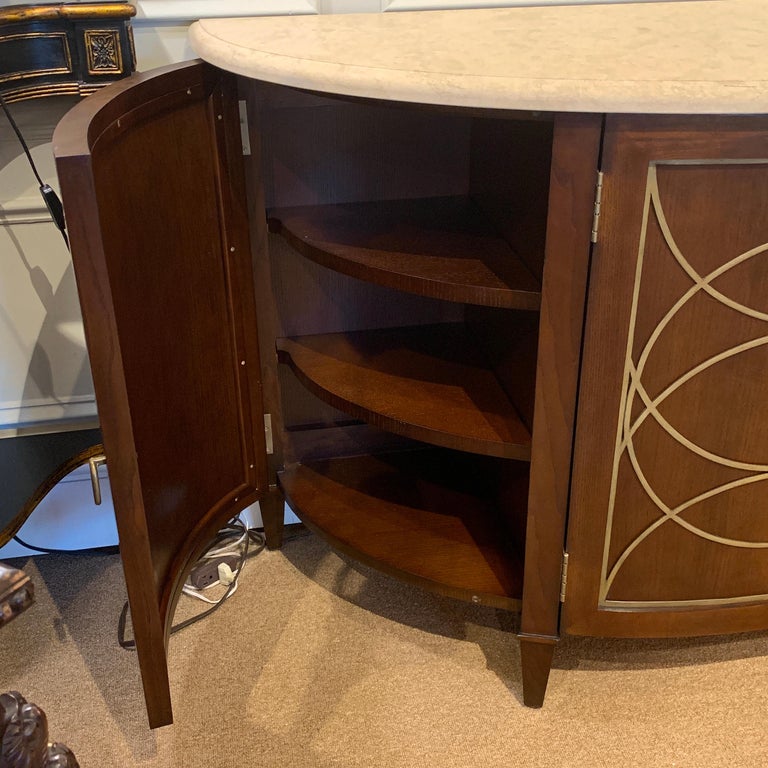 Duchamp Demilune Sideboard with Satillia Marble Top, by Hickory Chair ...