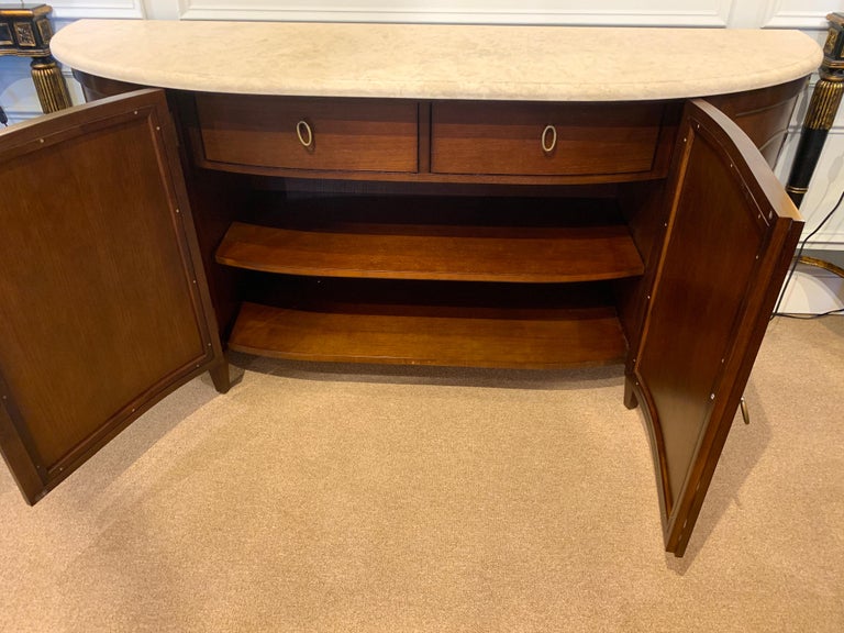 Duchamp Demilune Sideboard with Satillia Marble Top, by Hickory Chair ...