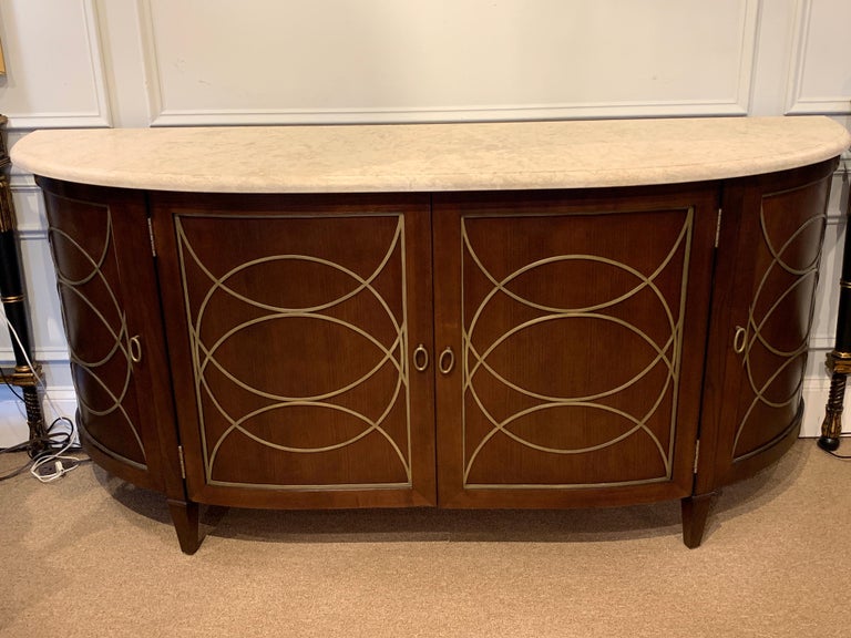 Duchamp Demilune Sideboard with Satillia Marble Top, by Hickory Chair ...