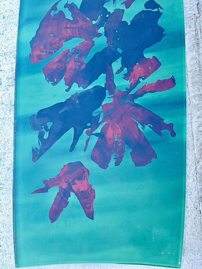 Duilio 'Dubé' Barnabe Reverse Painted Glass Top Cocktail Table for ...