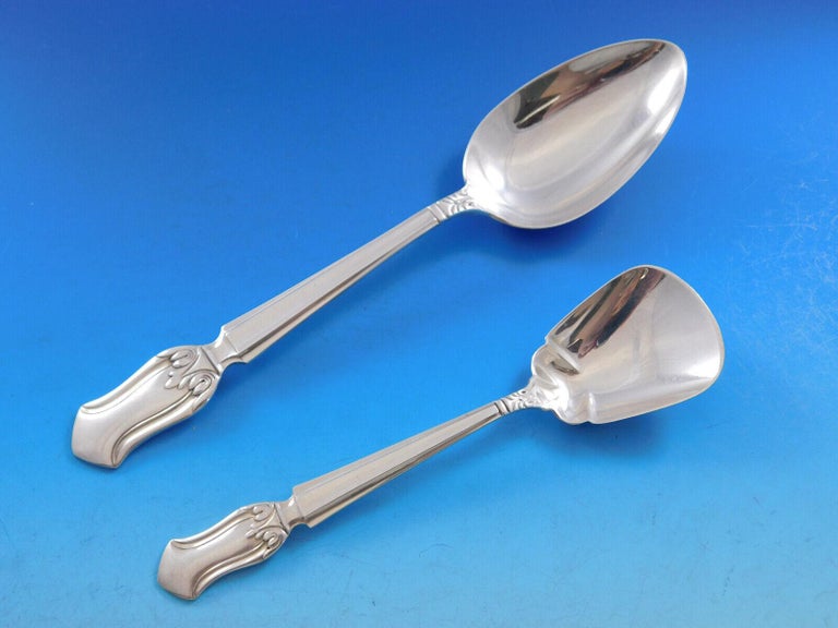 Duke of Windsor by Manchester Sterling Silver Flatware Set Service 50 ...