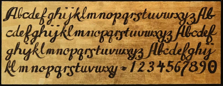 Duke Windsor - Conceptual "Alphabet and Numerals" Acrylic Painting For ...