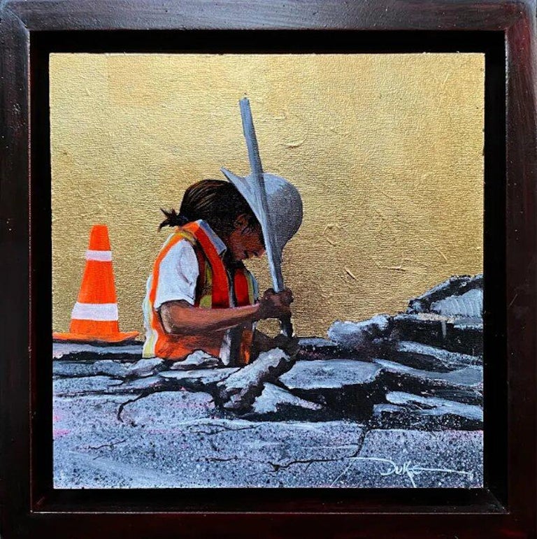 Duke Windsor - Impressionist Figurative Painting, "Concentration" For ...