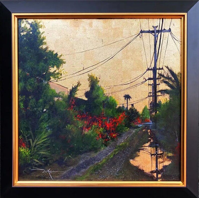 Duke Windsor - Impressionistic Cityscape Acrylic Painting, "Golden ...