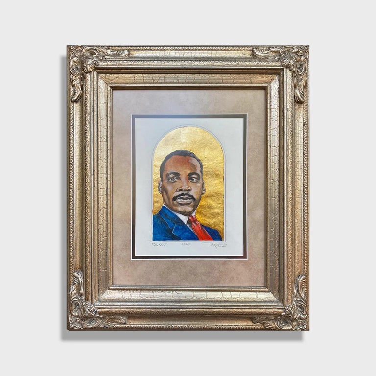 Duke Windsor - Impressionist portrait, "Dr. King" For Sale at 1stDibs