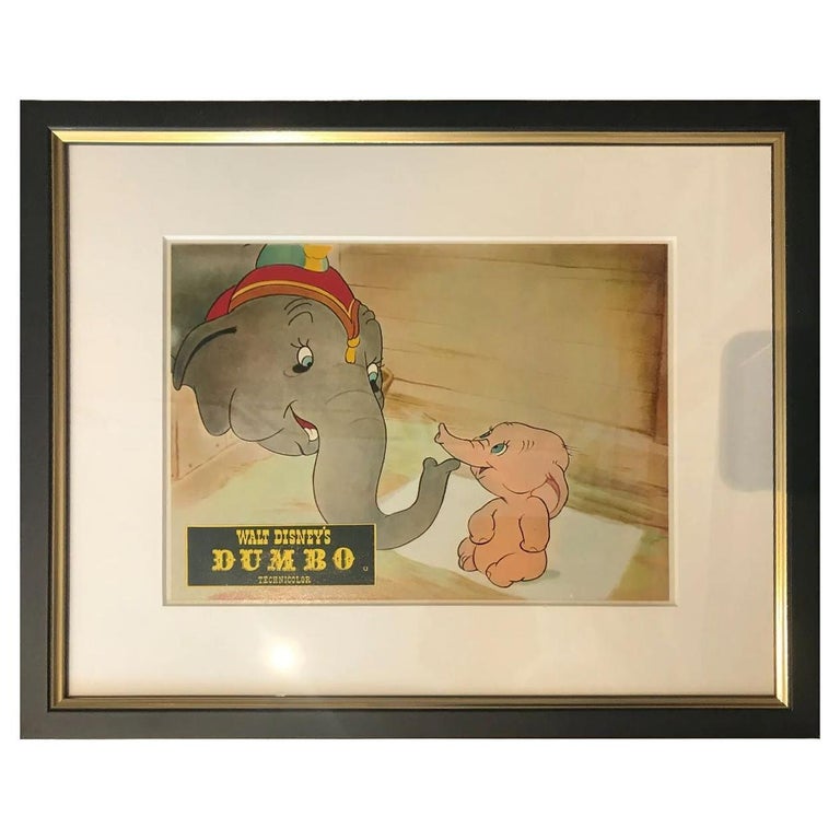 Dumbo, Framed Poster, 1950's R For Sale at 1stDibs
