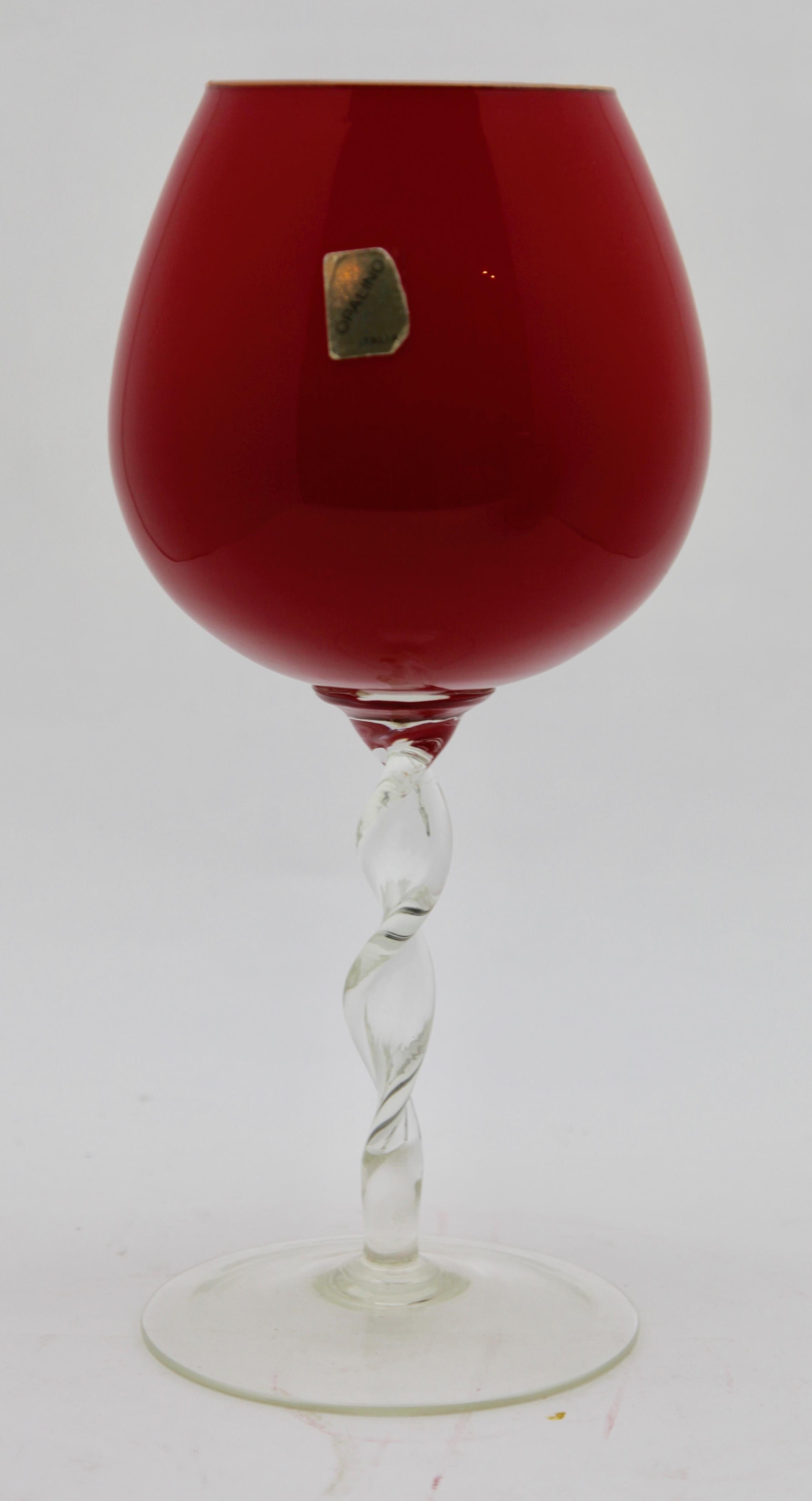 Dumler and Breiden /Empoli ‘Florence Opaline’ Group of Vases, ‘1970s ...