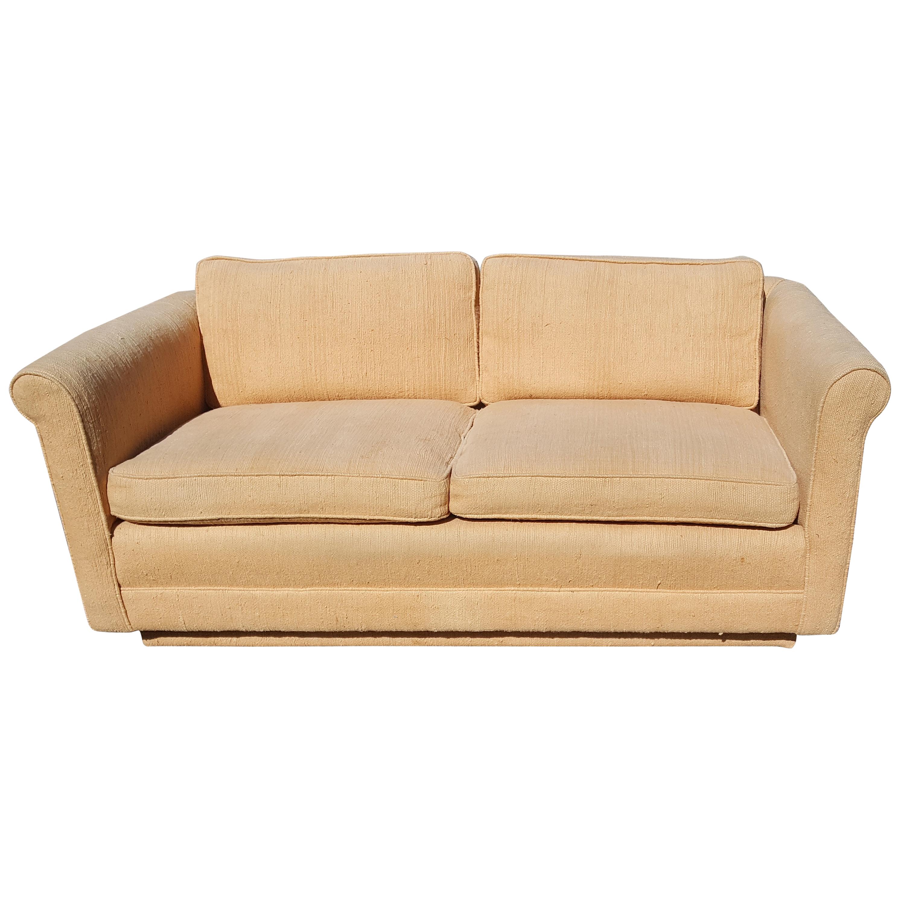 Dunbar Big Texan Style Loveseat For Sale at 1stDibs