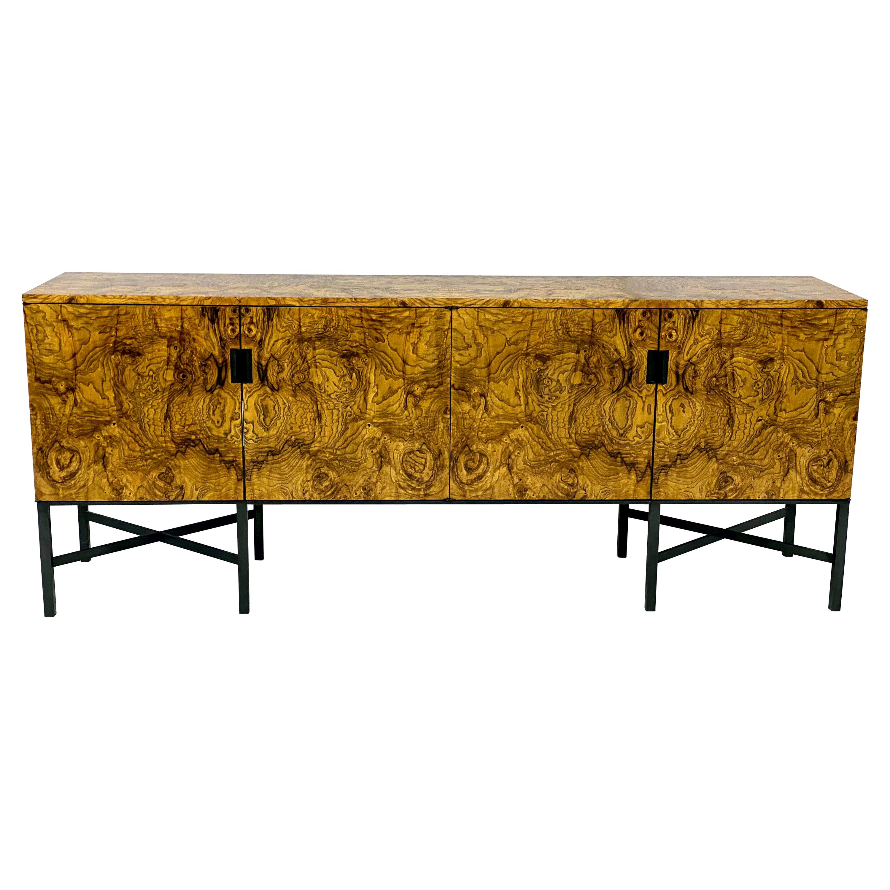Dunbar Burled Olivewood Credenza by Roger Sprunger at 1stDibs