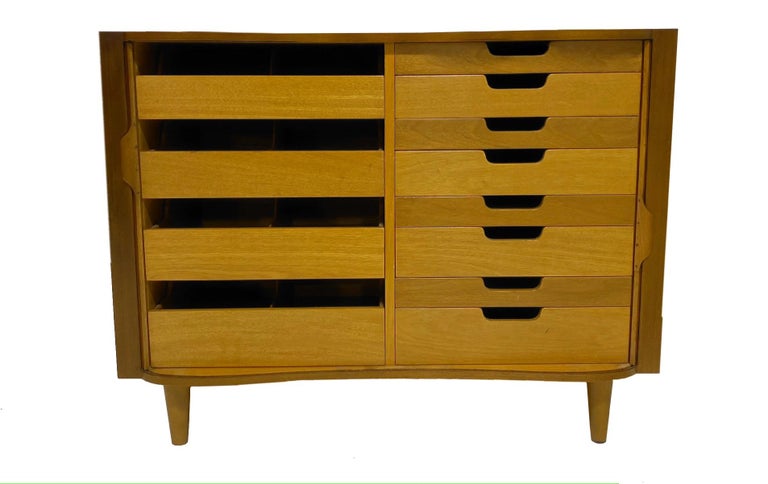 Dunbar Mister Chest with Tambour Doors by Edward Wormley For Sale at ...