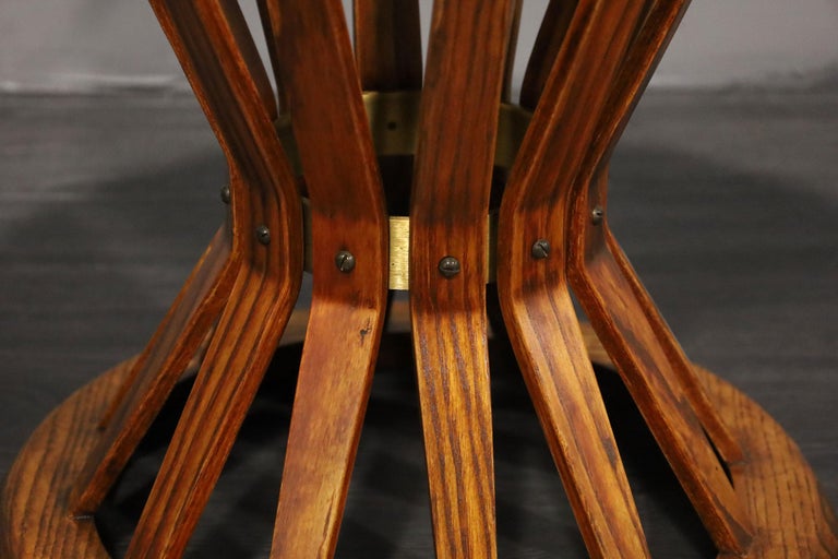 Dunbar Sheaf of Corn Side Table in Rosewood with Travertine Top For ...