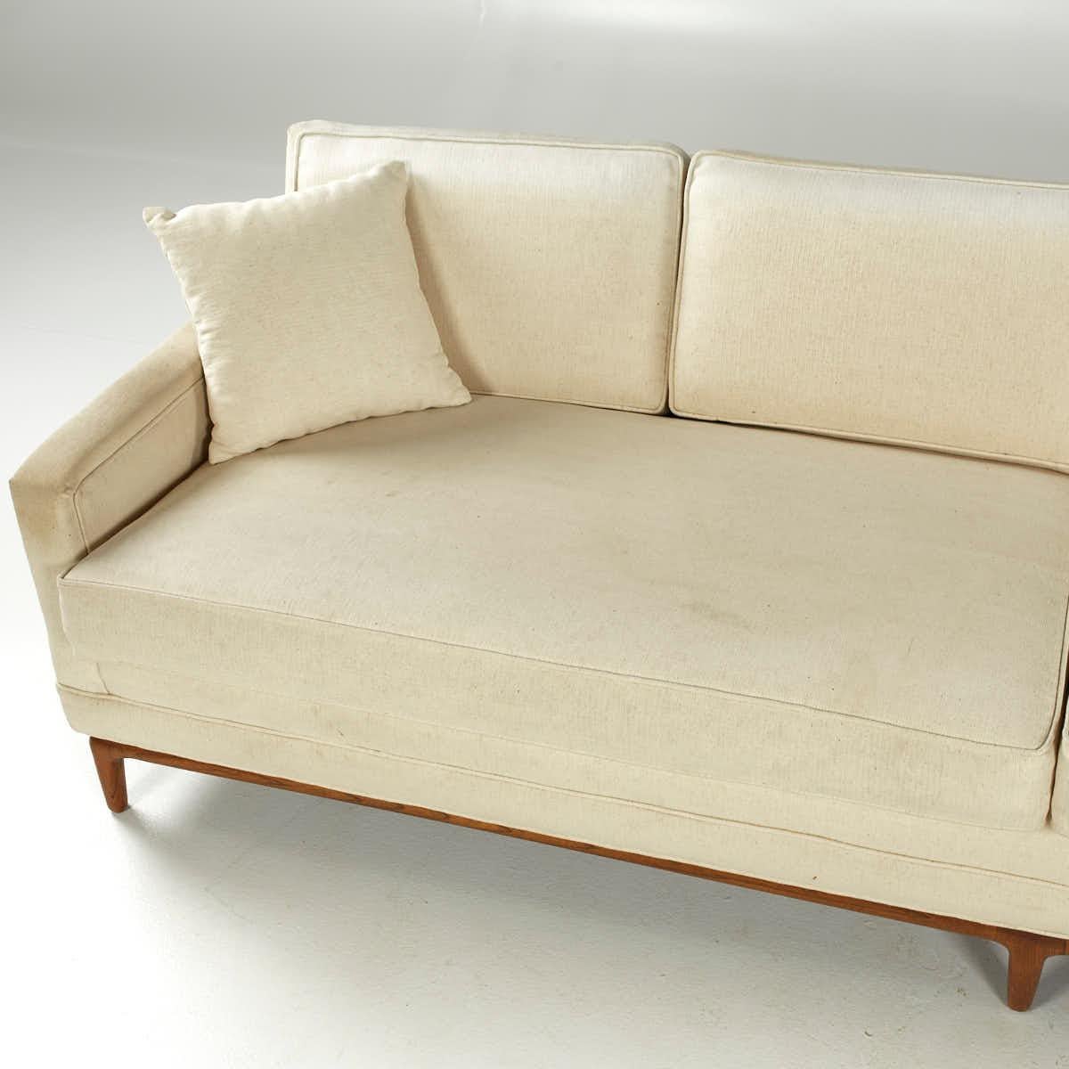 Dunbar Style Mid Century Walnut Sofa For Sale at 1stDibs