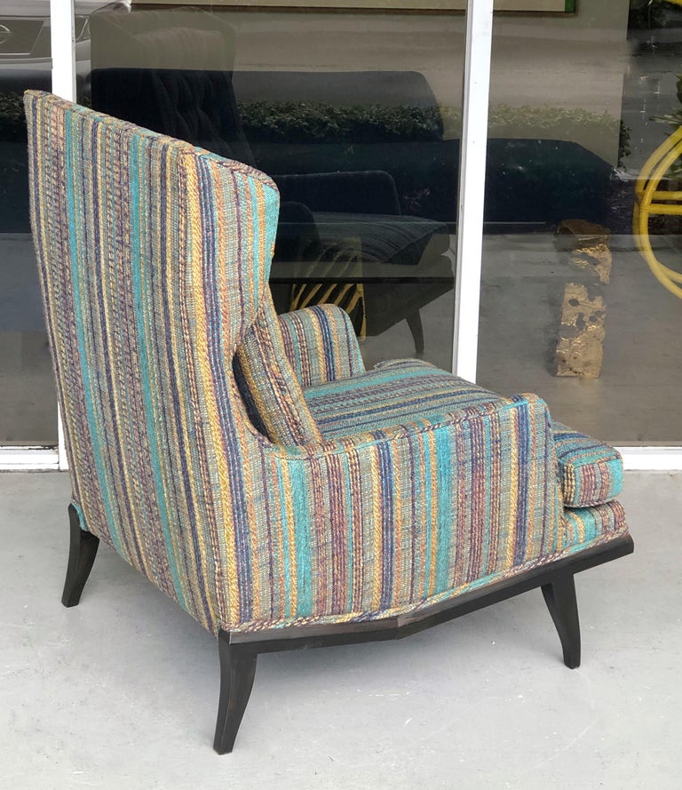 Dunbar Style Modern Wing Lounge Chair, 1950s at 1stDibs