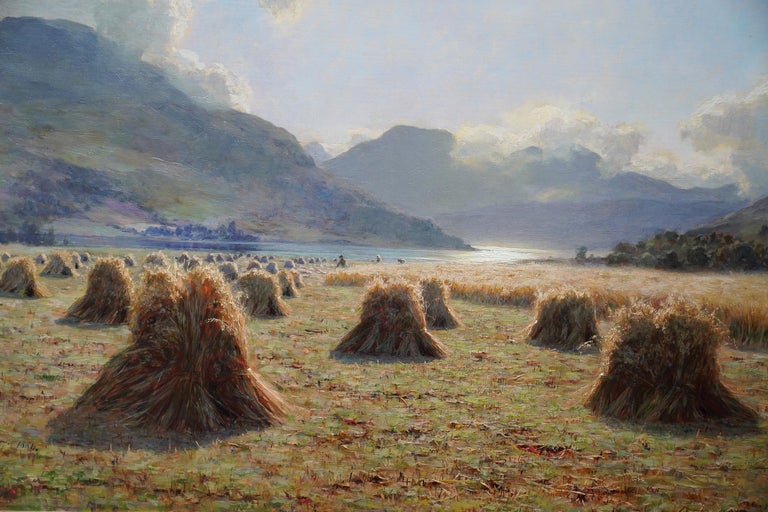 Duncan Cameron - Harvest in Stirlingshire - Scottish 19thC Victorian ...