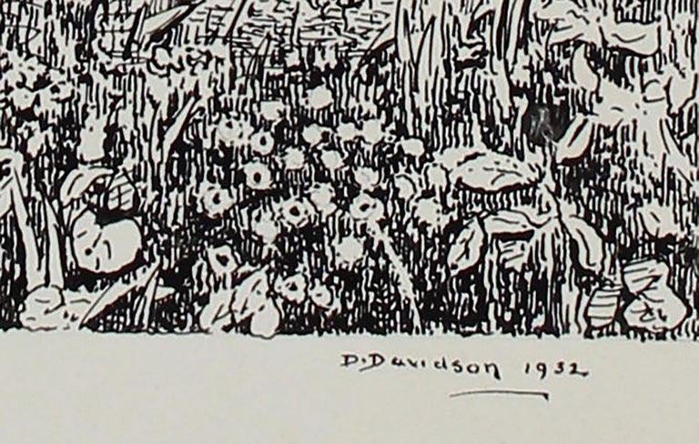 Duncan Davidson - Monochromatic Impressionist Landscape with Sheep and ...