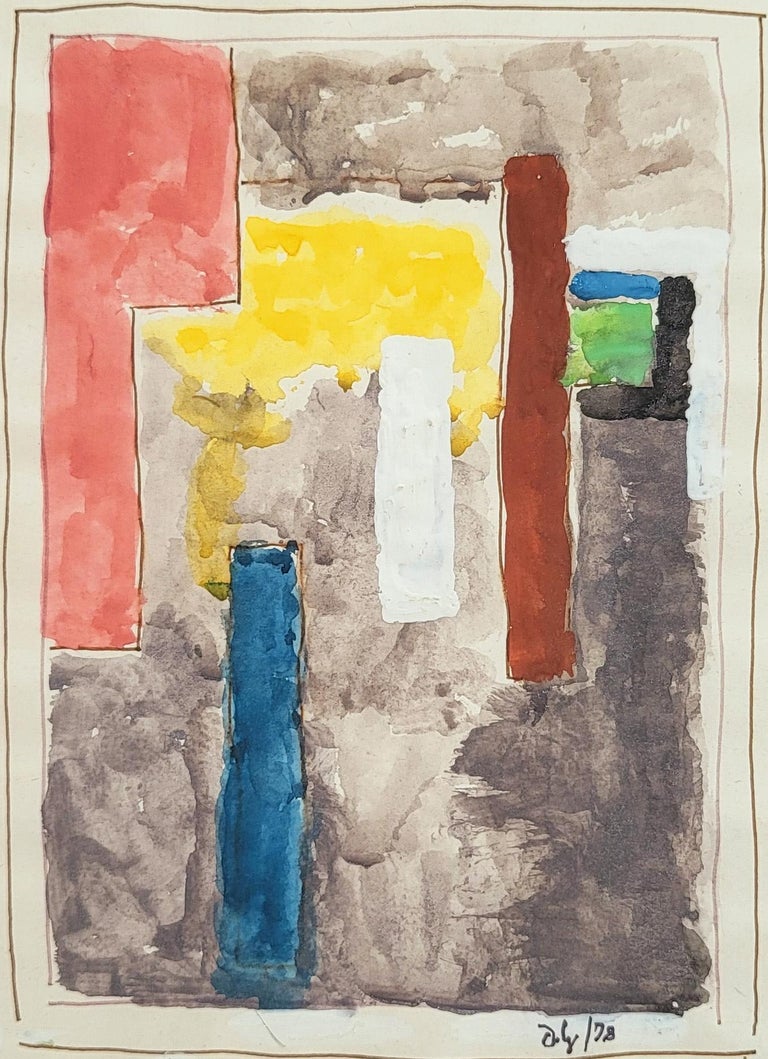 Duncan Grant - Abstract (Artist's Last Work) For Sale at 1stDibs
