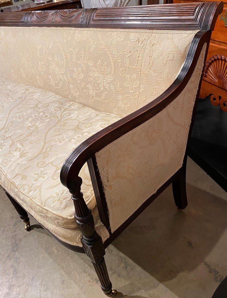 Duncan Phyfe Style Federal Mahogany Sofa Attrib. to the Ernest F. Hagen ...