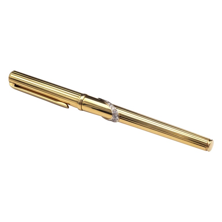 Dunhill 18 Karat Gold and Diamonds Fountain Pen For Sale at 1stDibs ...