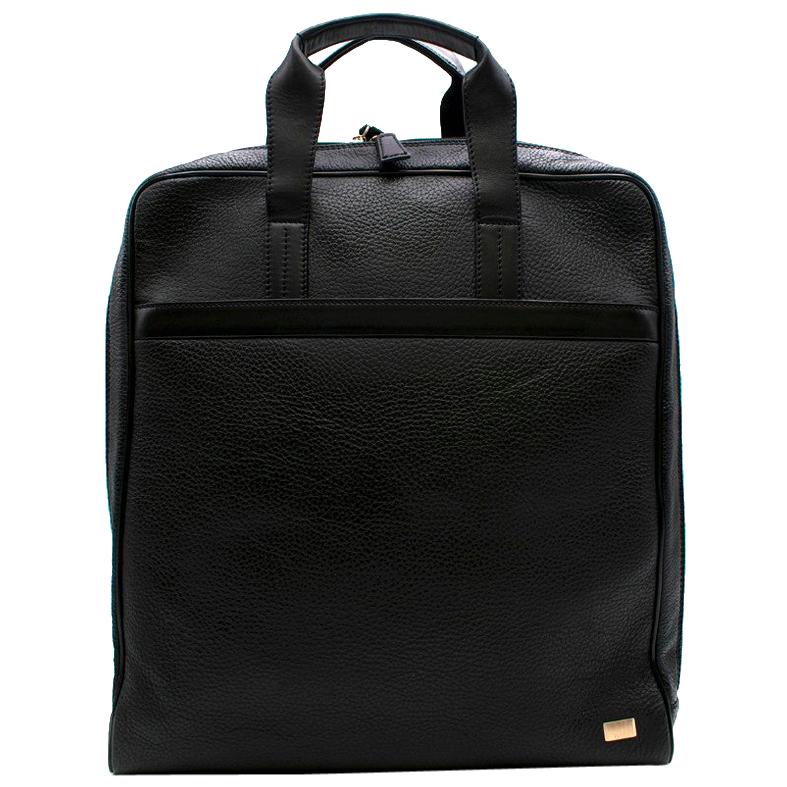 Dunhill Black Grained Leather Document Bag For Sale at 1stDibs ...