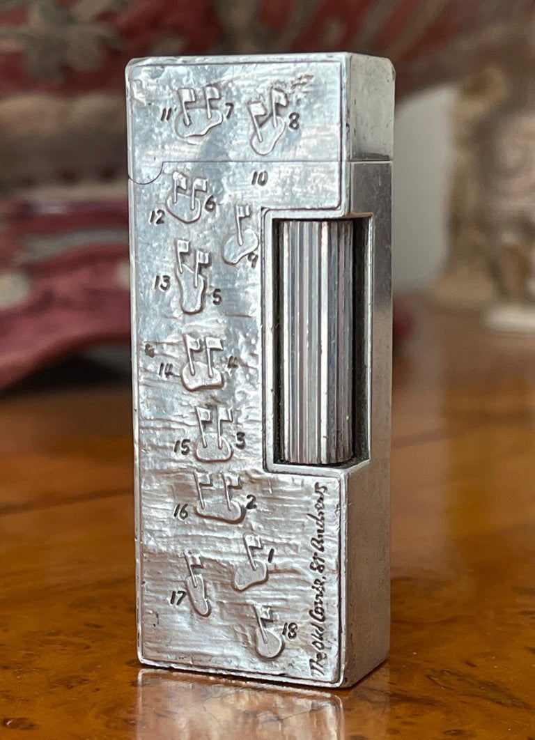 Dunhill St. Andrews Limited Edition Harold Riley Silver Lighter For ...