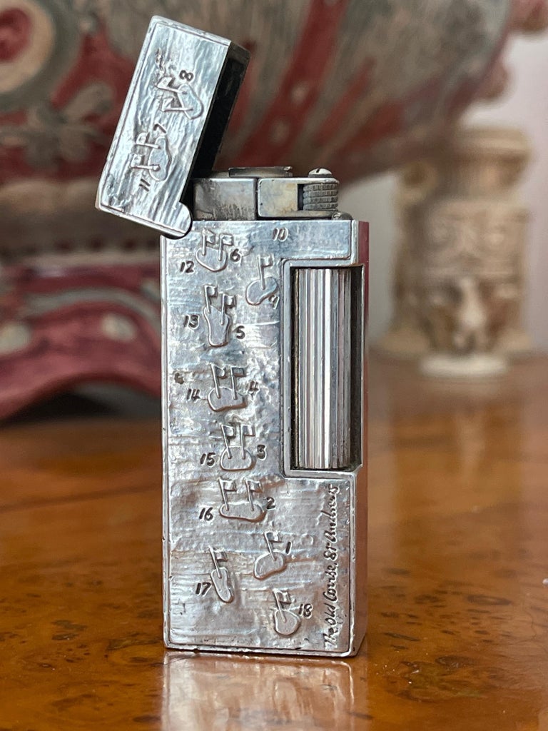 Dunhill St. Andrews Limited Edition Harold Riley Silver Lighter For ...
