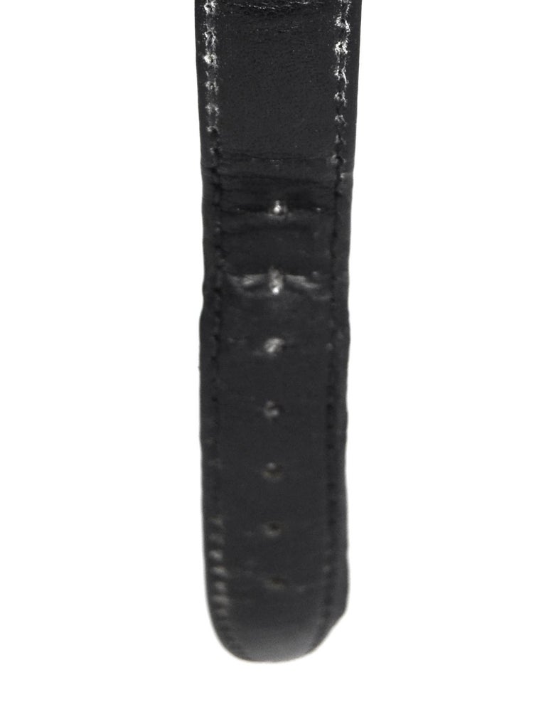 Dunhill Stainless Watch w/ Black Leather Band For Sale at 1stDibs