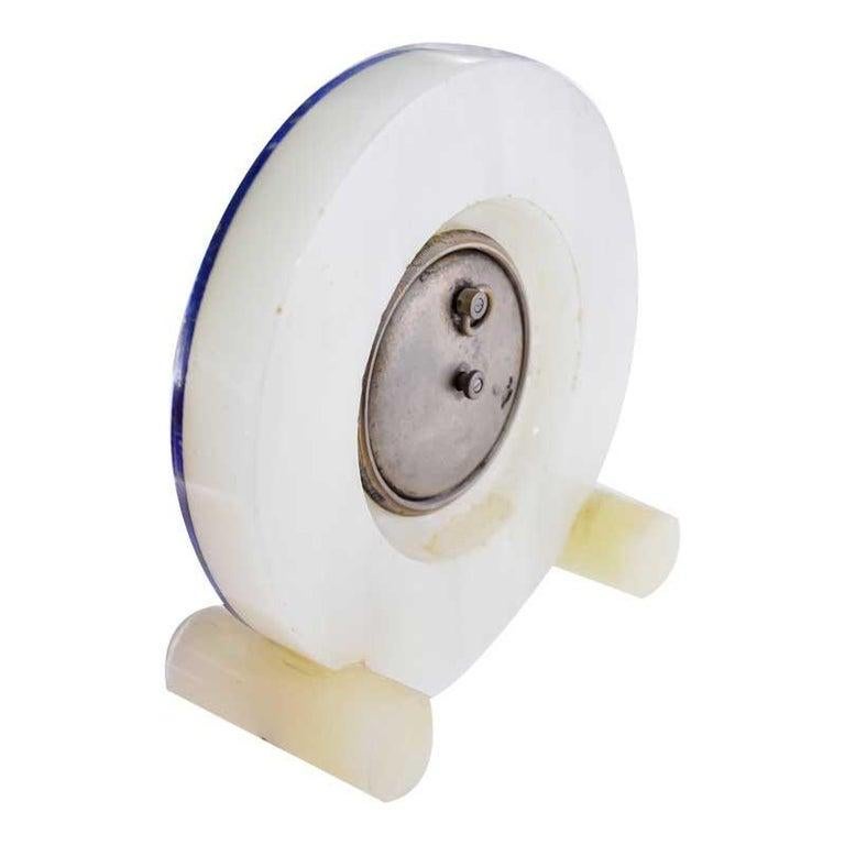 Dunhill Stone and Metal Art Deco Zodiacal Clock with an Enamel Dial ...