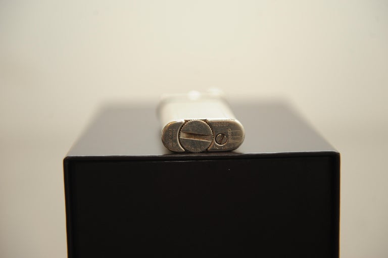 Dunhill Unique Silver Plated Gas Lighter with Original Gift Box, Papers ...