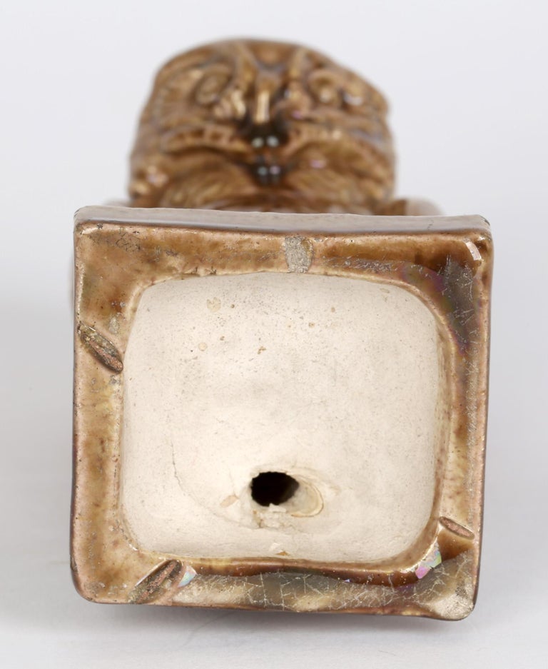 Dunmore Attributed Arts and Crafts Pottery Owl Figure at 1stDibs