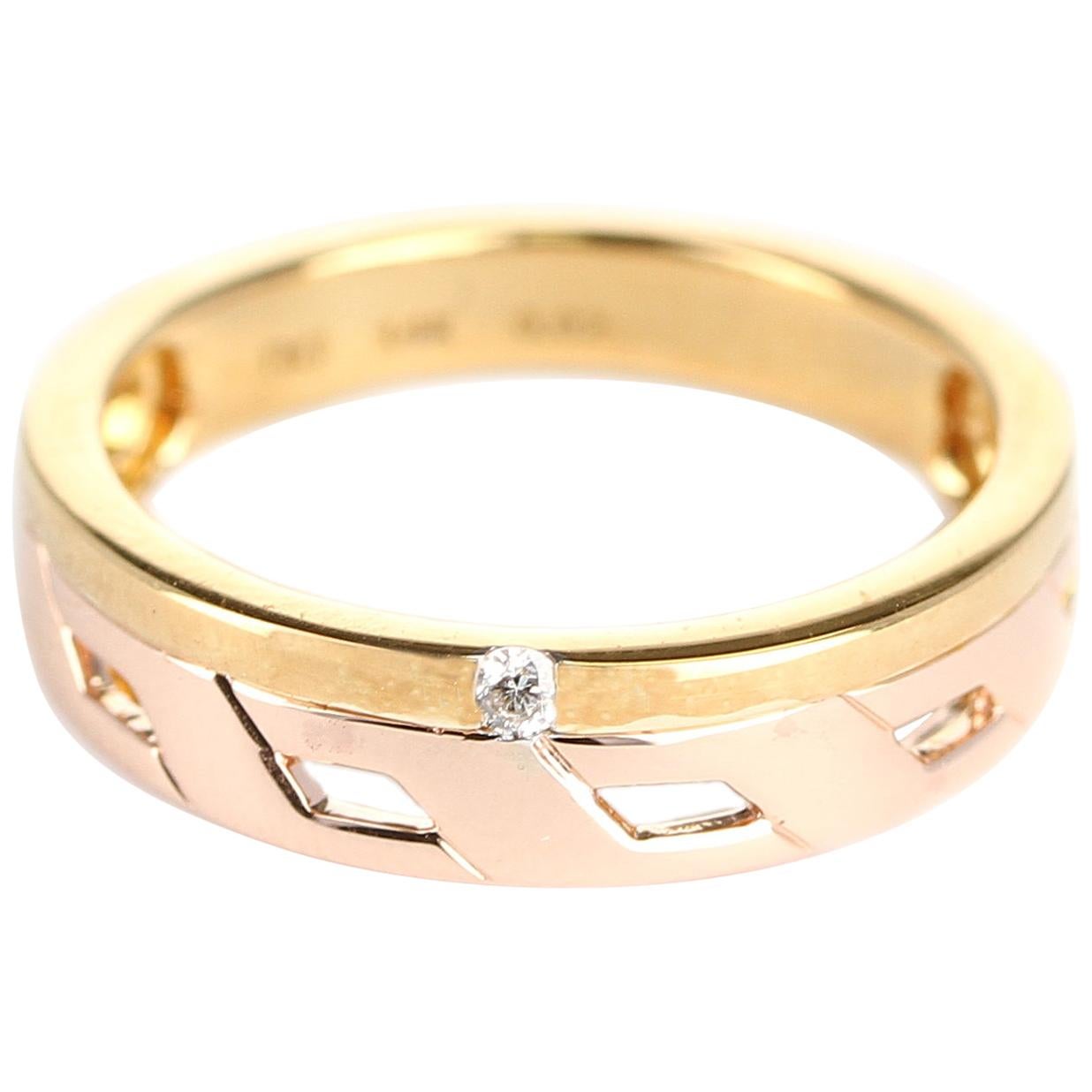 Artist Wendy Ramshaw, Silver and Yellow and Rose Gold Rings, with Brass ...