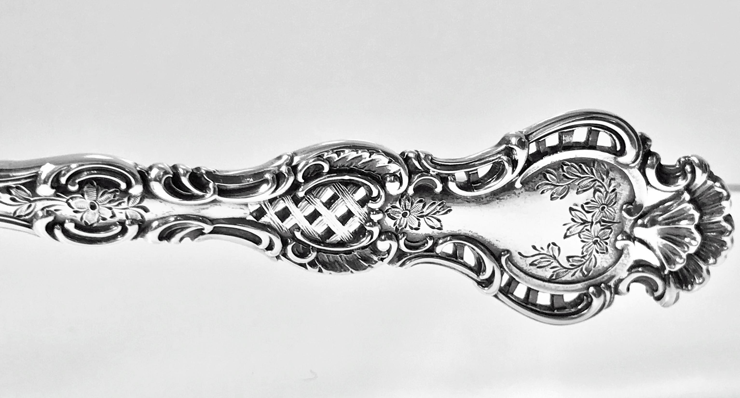 Durgin Gorham Fancy Regent Sterling Silver Asparagus Fork, circa 1910 ...