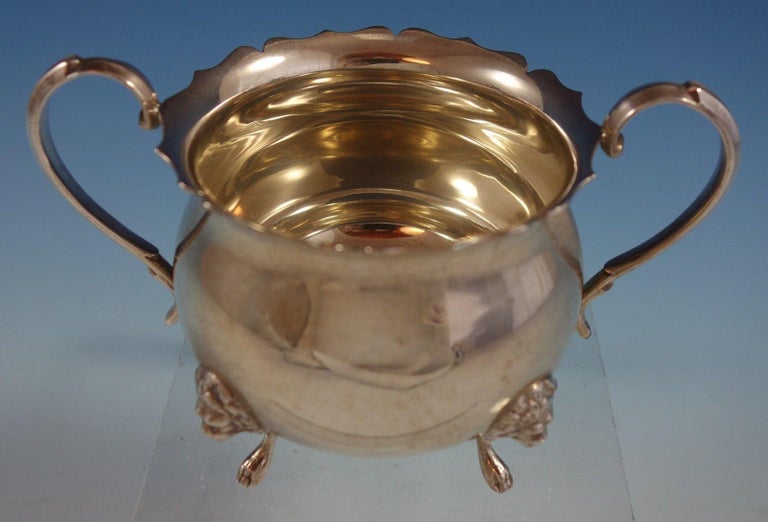 Durham Sterling Silver Sugar and Creamer with Underplate Set 3-Piece ...