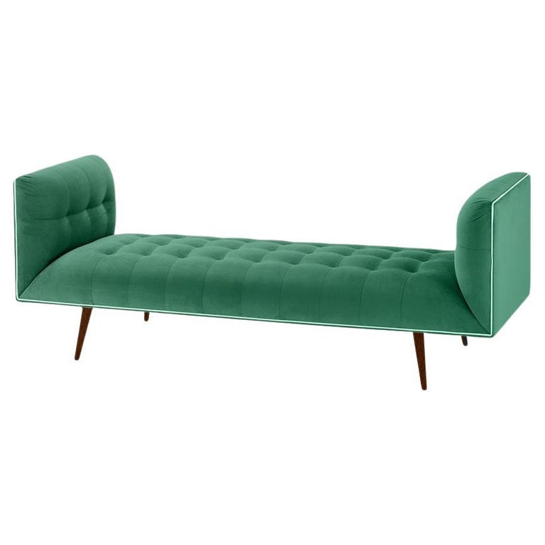 Dust Bench, Large with Beech Ash-056-1 and Paris Green For Sale at 1stDibs