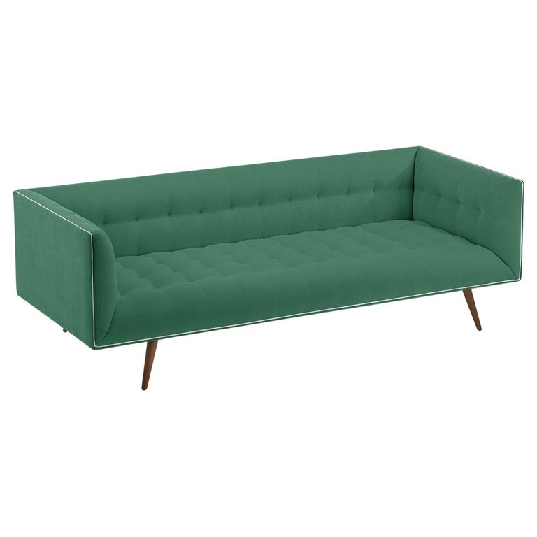 Dust Sofa, Large with Beech Ash-056-1 and Paris Green For Sale at 1stDibs