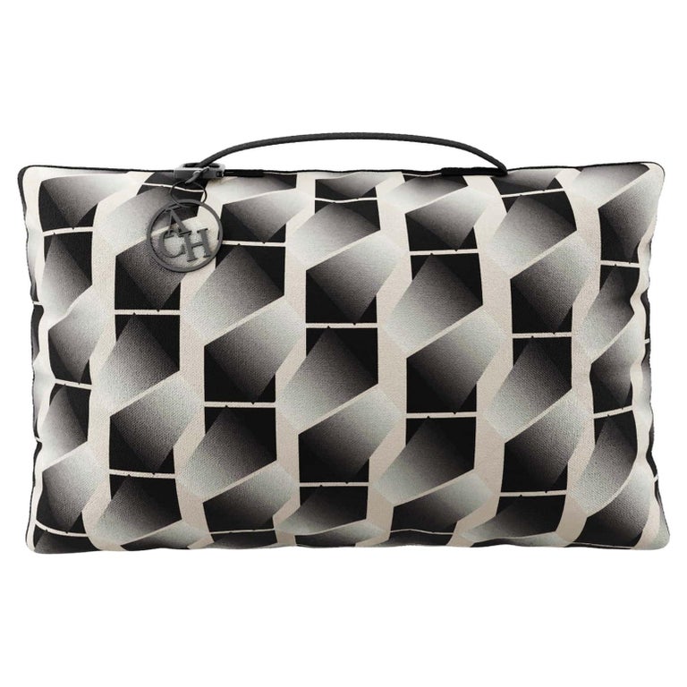 Dusty Noir Rectangle Pillow, Modern Eye-Catching Cushion For Sale at ...