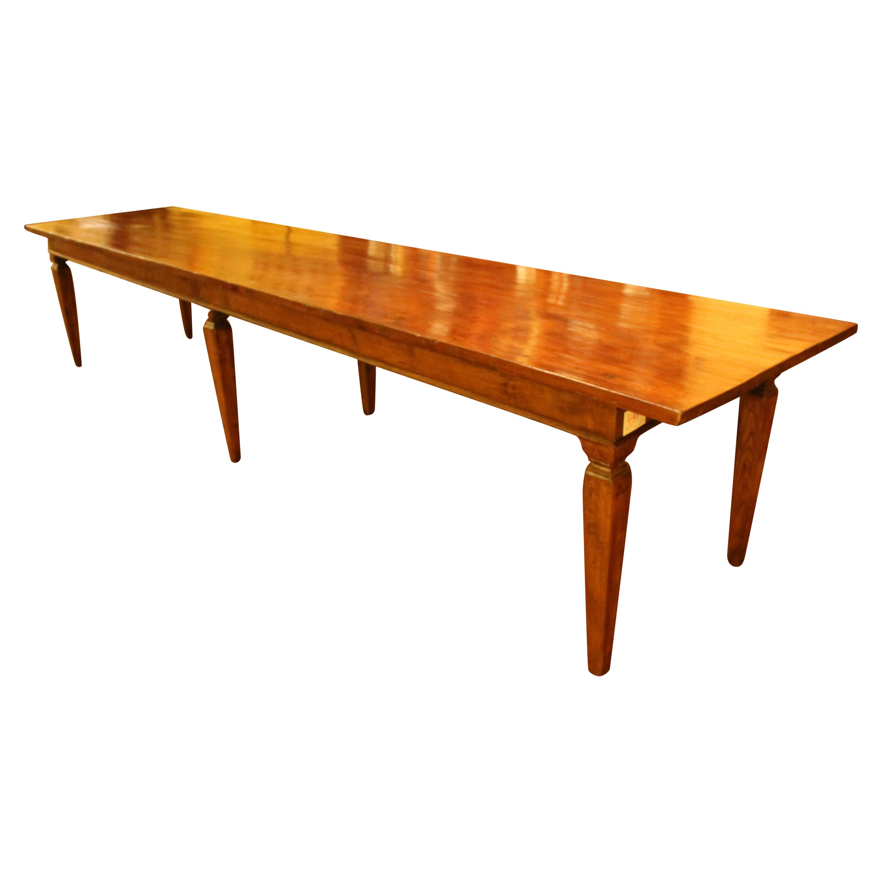 8 Foot Long Farm Table at 1stDibs