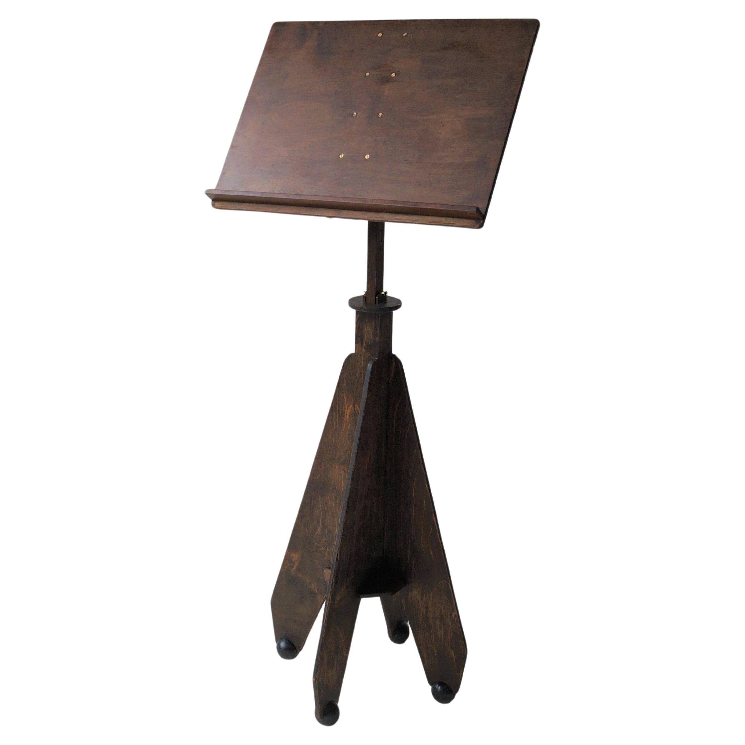 Dutch 'Amsterdam School' sheet music stand from Amsterdam Conservatoire ...