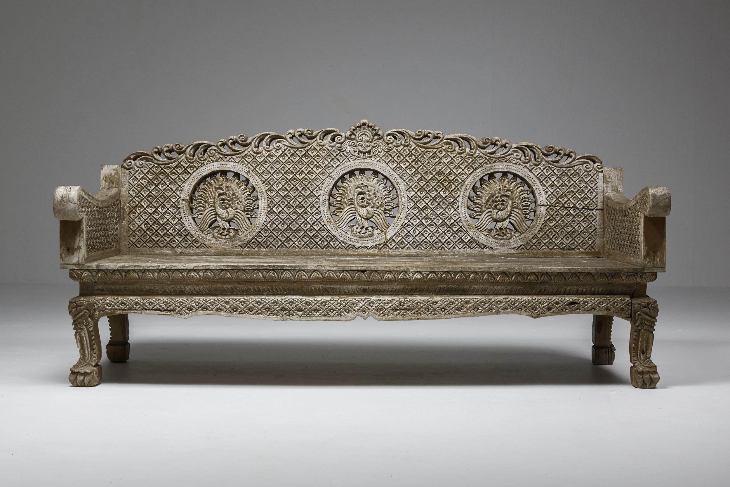Dutch Art Nouveau Bench For Sale at 1stDibs