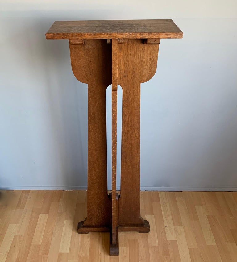 Dutch Arts and Crafts Pedestal / Sculpture Stand for Busts by Jac Van ...