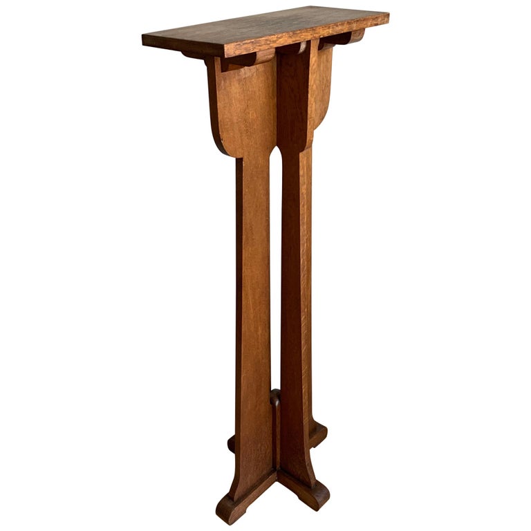 Dutch Arts and Crafts Pedestal / Sculpture Stand for Busts by Jac Van ...