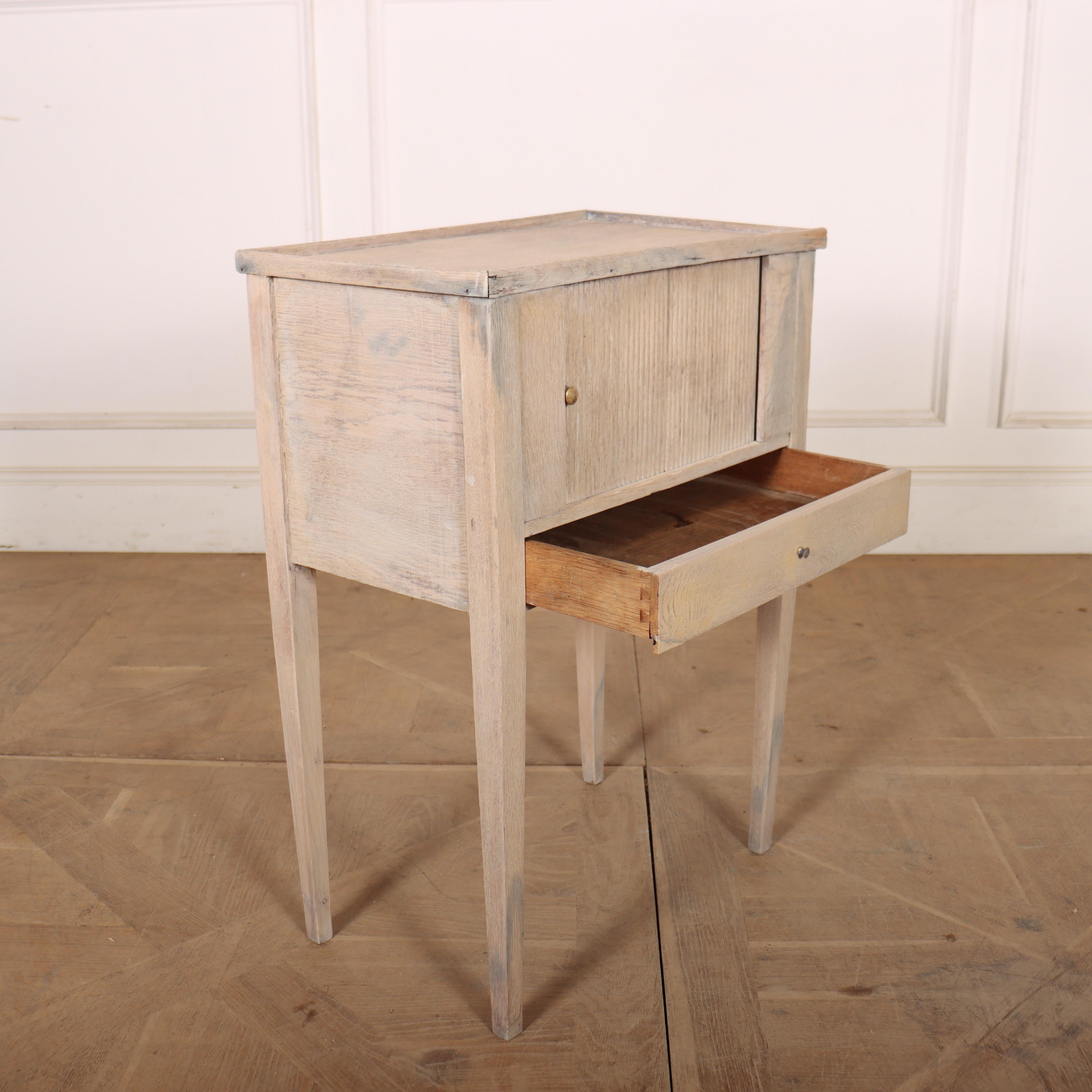 Dutch Bleached Oak Side Table For Sale at 1stDibs