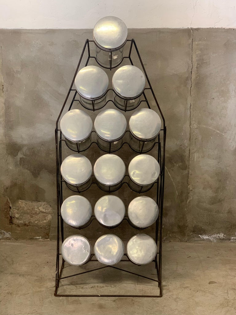 Dutch Candy Jar Rack, 1930's, in Realy Good Condition at 1stDibs