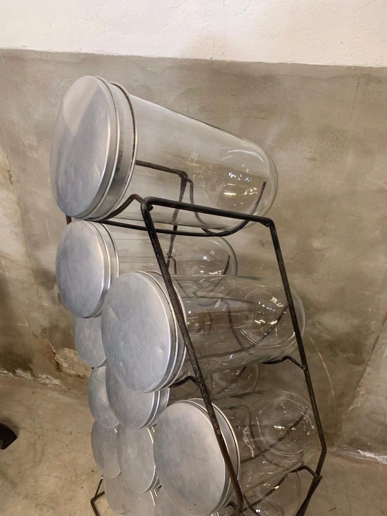 Dutch Candy Jar Rack, 1930's, in Realy Good Condition at 1stDibs