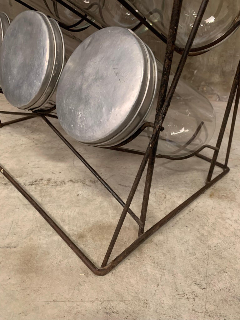 Dutch Candy Jar Rack, 1930's, in Realy Good Condition at 1stDibs
